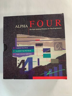 Alpha Four, Evaluation Copy, 2 Books and Software in Case Vintage | eBay