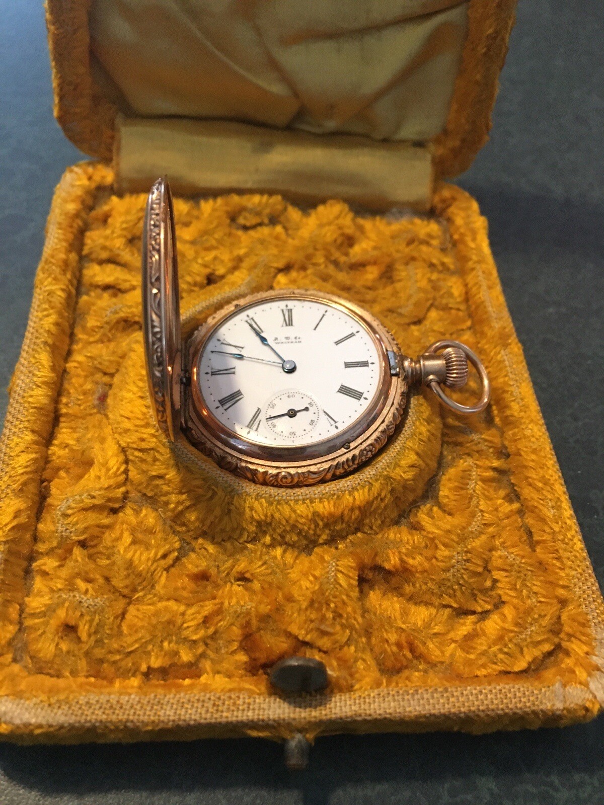 Antique Gold Waltham Ladies Pocket Watch with Origina… - Gem