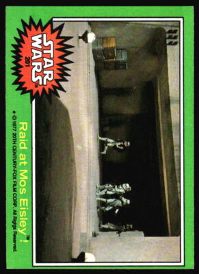 1977 Topps Star Wars Series 4 Green Raid at Mos Eisley #201 | eBay