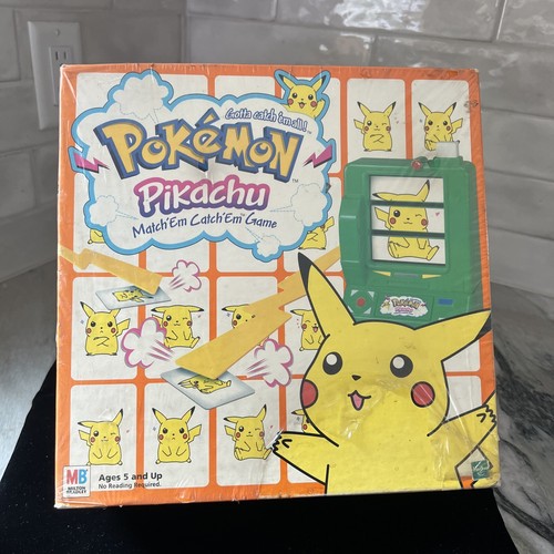 Pokémon Pikachu Match Em Catch Em Game 1999 Milton Bradley Hasbro ...