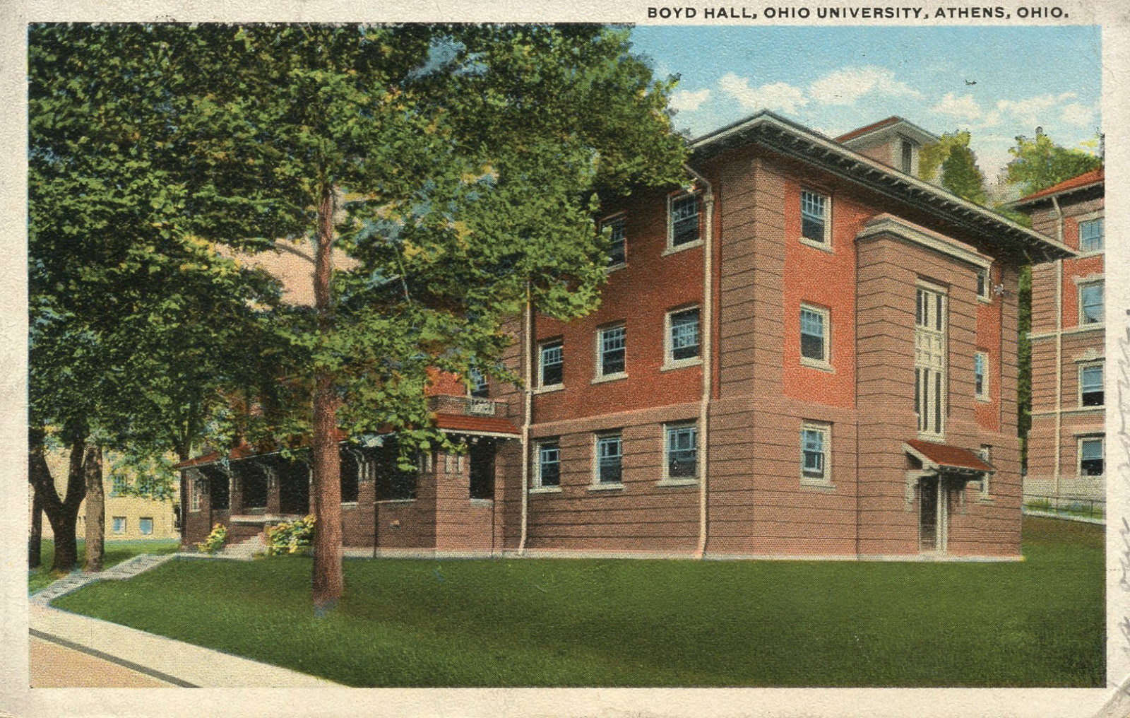 1910's Postcard Boyd Hall, Ohio University, Athens, Ohio | eBay