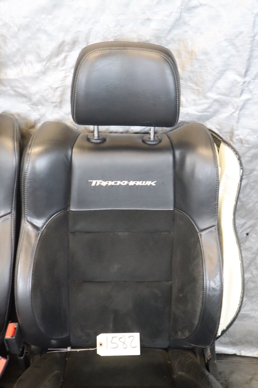 2018 JEEP GRAND CHEROKEE SRT TRACKHAWK 6.2L OEM BLACK LEATHER FRONT ...