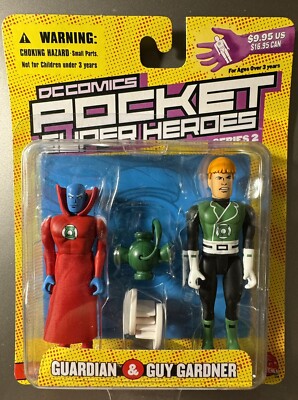 DC DIRECT POCKET SUPER HEROES GUARDIAN & GUY GARDNER ACTION FIGURE SET ...