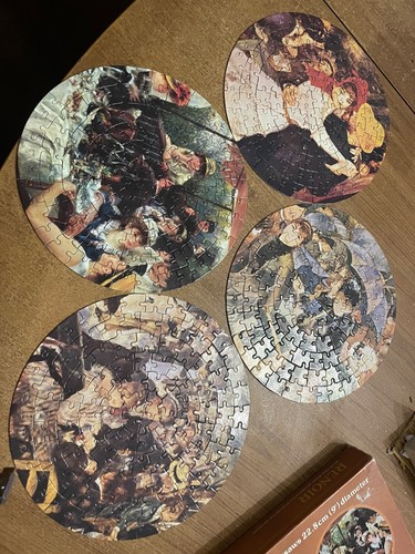 4 Vintage Waddingtons Circular Jigsaw Puzzles 515 & 519 - 100% Complete ...