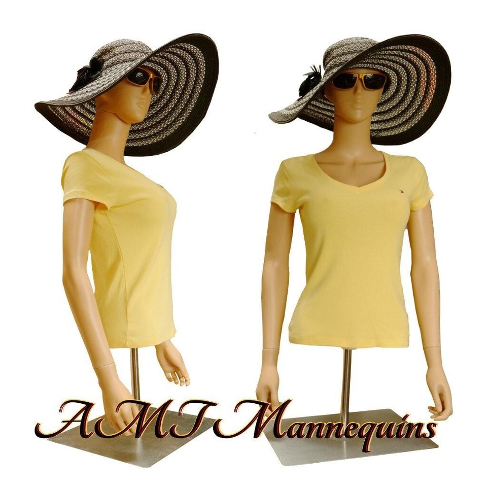 Sexy (busty) female mannequin, torso, dress form with 2arms (1bent ...