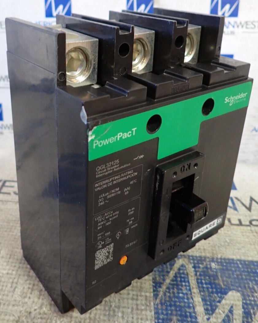 NEW - Square D QGL32125 125 Amp 240 VAC 3 Pole 65KA PowerPact Q Circuit ...