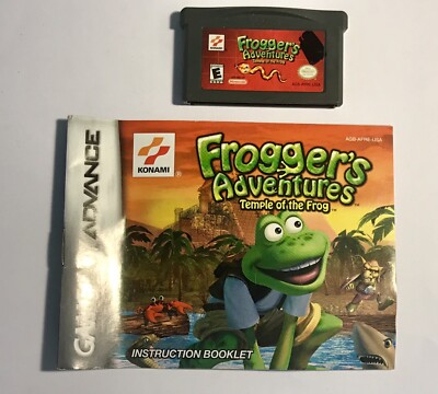 Frogger Adventures Temple of Frog (Game Boy Advance GBA) Game & Book ...