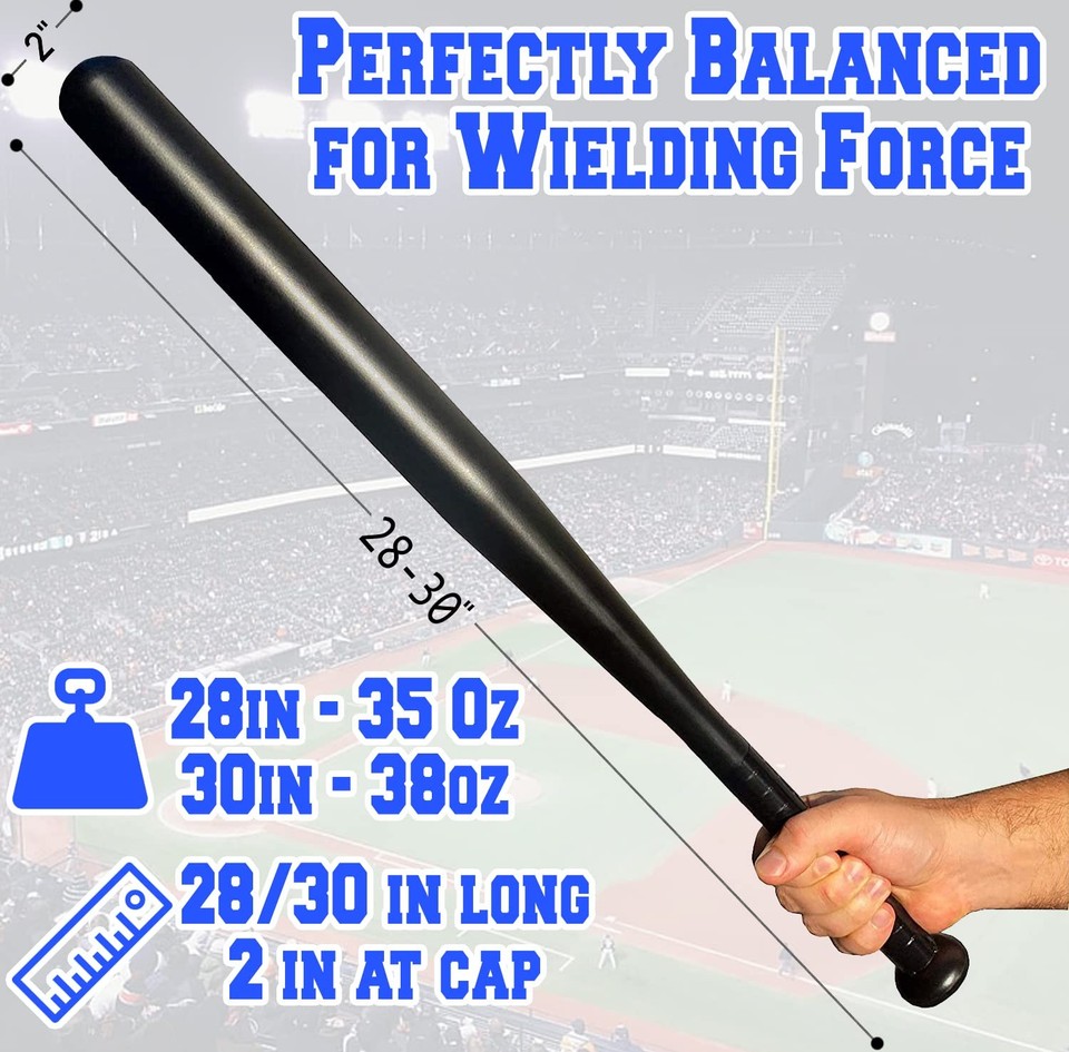 Aluminum Baseball Bat - 28 Inch 35 Oz - Softball, Self Defense, Batting ...