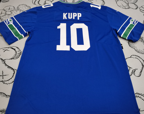 Size XL Cooper Kupp #10 Seahawks Vapor Throwback Royal Stitched Jersey ...