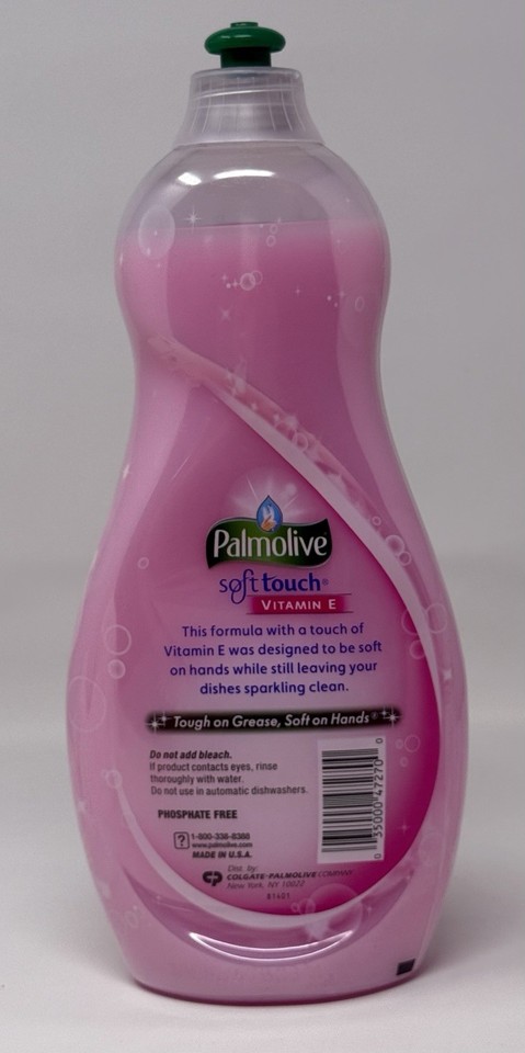 Palmolive Soft Touch Vitamin E Ultra Concentrated Dish Liquid Soap Pink ...