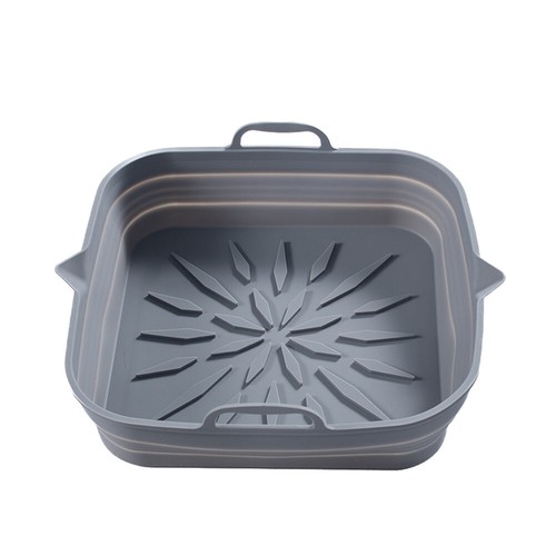 Silicone Square Air Fryer Baking Tray Fried Chicken Basket Mat Grill ...