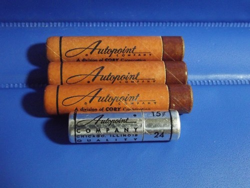 Autopoint (3 Tubes) Erasers / Autopoint (1 Tube) Mechanical Pencil Lead ...