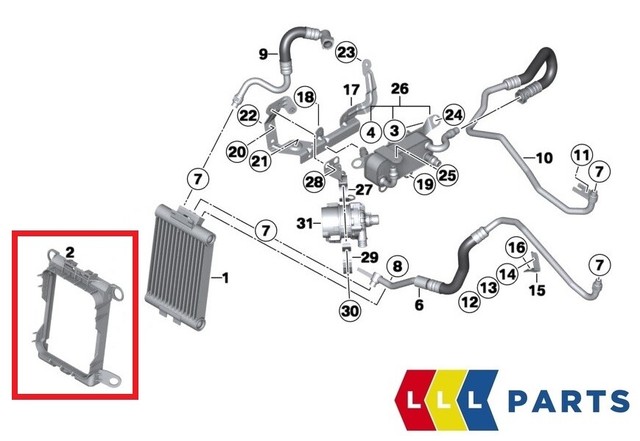Genuine BMW 4' F33 428i Auxiliary Radiator Wheelhousing 17219452275 for ...