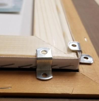 0.5" Art and Picture frame OFFSET CANVAS CLIPS SCREWS | eBay