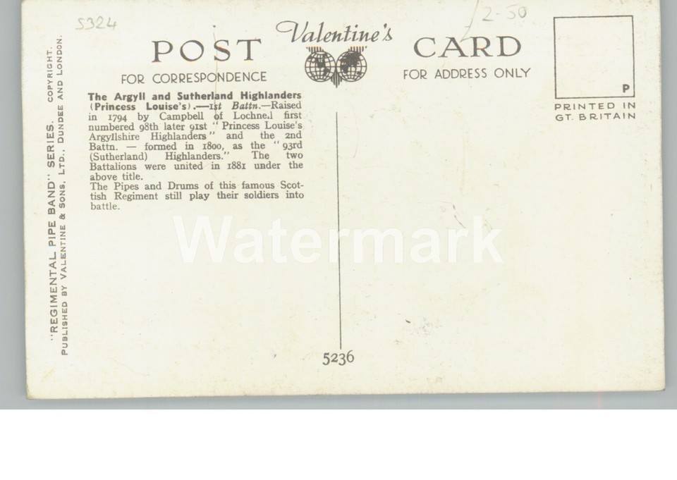 1382. Argyll & Sutherland Highlanders. Pipes & Drums. Conrad Leigh | eBay