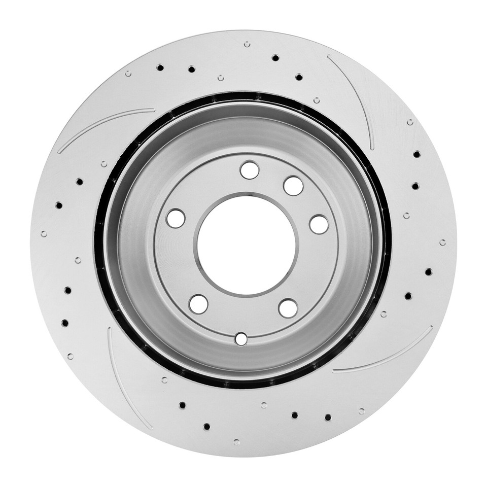Rear Drilled Disc Brake Rotors for Audi Q7 Volkswagen Touareg Porsche ...