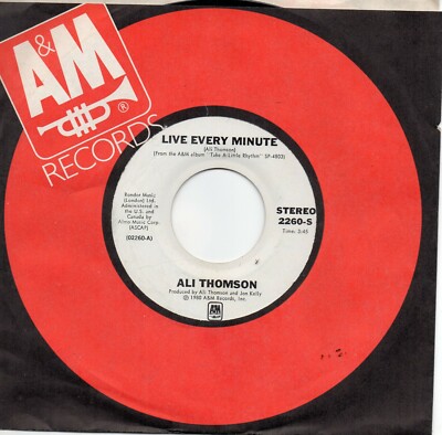ALI THOMSON - LIVE EVERY MINUTE (STEREO)/(MONO) (PROMO) | eBay