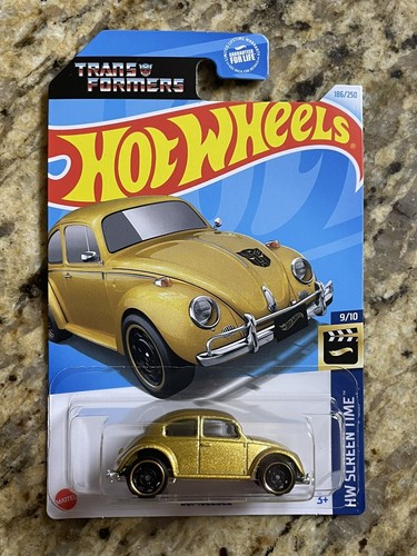 Hot Wheels Transformers Gold Bumblebee Screen Time 186/250 | eBay