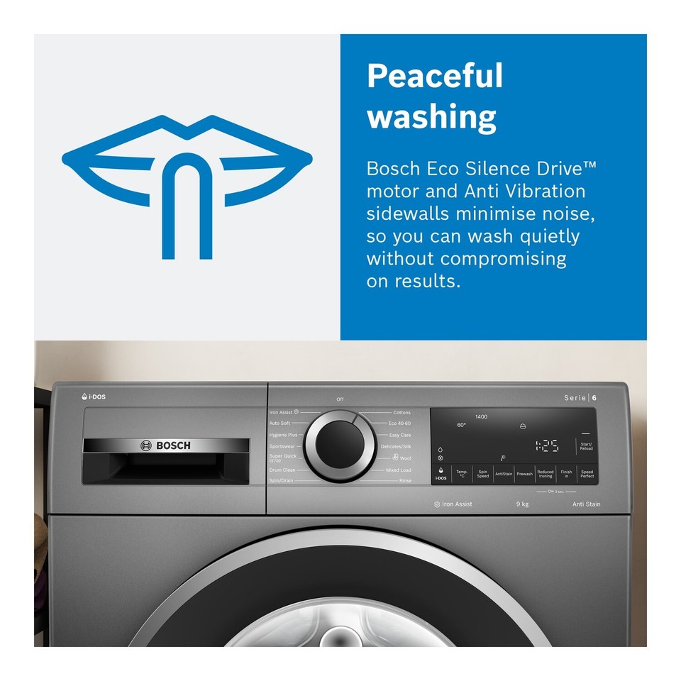 Bosch Series 2 8kg Washing Machine EcoSilence Drive, SpeedPerfect ...