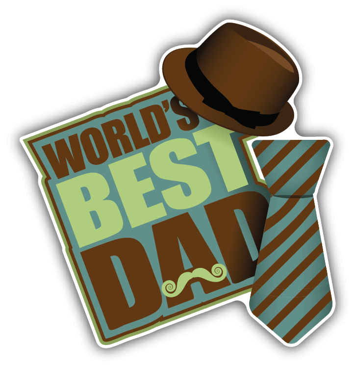 World's Best Dad Father's Day Car Bumper Sticker Decal | eBay