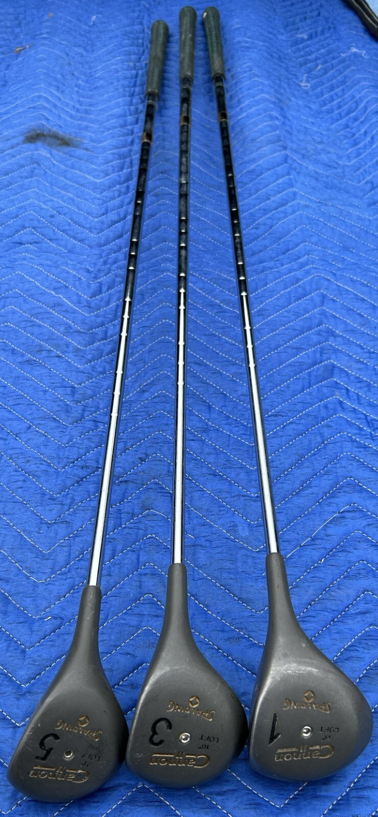 Spalding Cannon II Drivers #1 11°, #3 16°, #5 21° Loft | eBay