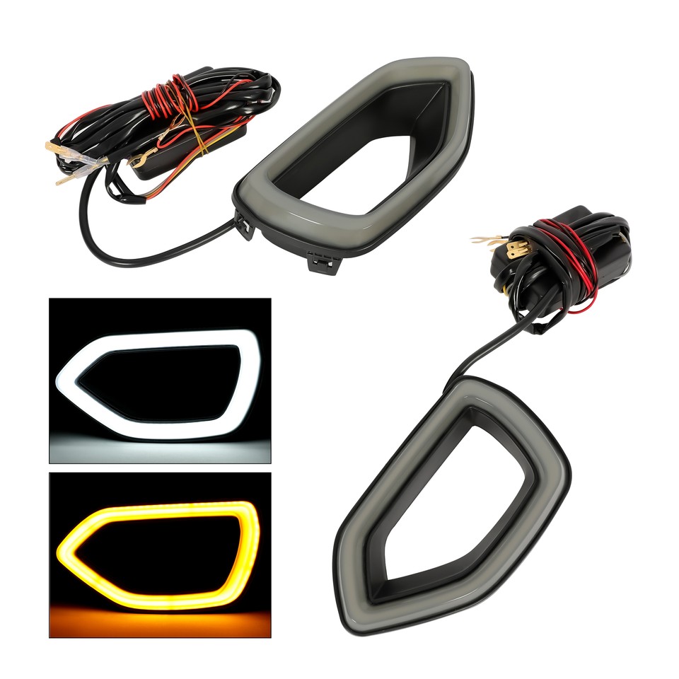 For Dodge Charger SRT Scat Pack SXT 2015-2019 Switchback LED DRL Grille ...