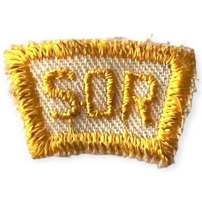 BSA Boy Scouts of America SOR Patch Tab Yellow Gold White Scout-O-Rama ...