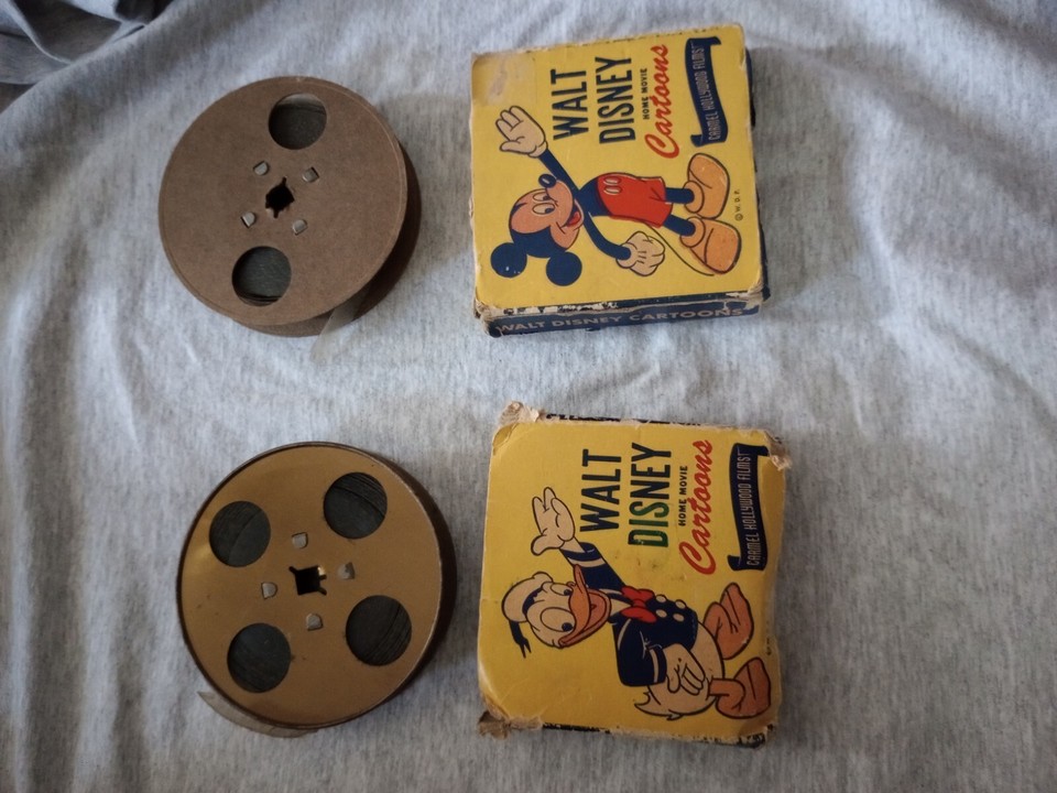 2 Walt Disney Home Movie Cartoons 8mm Films 1514H/1553A Red Hot Bullets ...