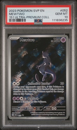 Mewtwo 052 PSA 10 Gem Mint 💎 Pokemon 151 Ultra Premium Collection Promo ...