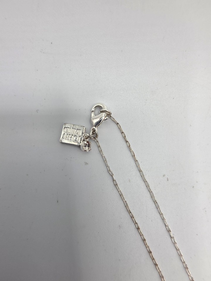 John Wind 18" Necklace Sorority Gal Monogram Letter J Faux Cotton Pearl ...