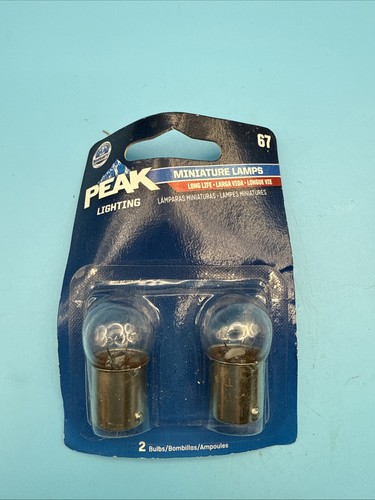 PEAK 67 13.5V Mini Incandescent Automotive Bulb (2-Pack) 67LL-BPP | eBay