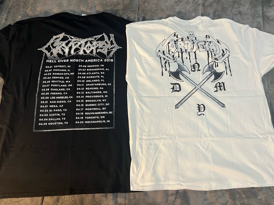 Death Black Metal Shirts Lot,10 Shirts,New,Dying Fetus,Cryptopsy ...