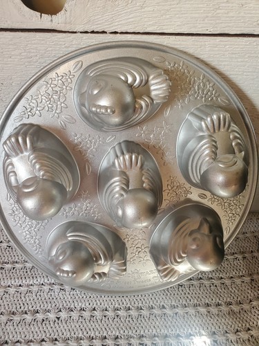 NORDIC WARE Sweet Tweets Easter Spring Chick 6 Cakes Heavyweight 12 ...