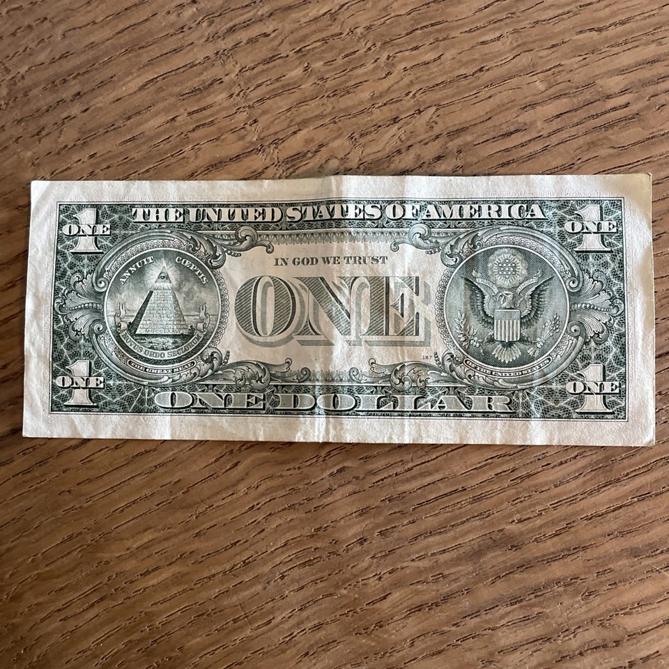 Super Radar Note C14455441F Palindrome $1 US One Dollar Bill Fancy ...