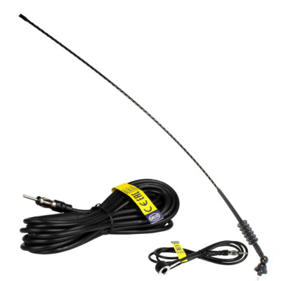 Car Aerial Antenna Radio Fm/Am Roof Fender Mast 80Cm + 4.5 Meter ...