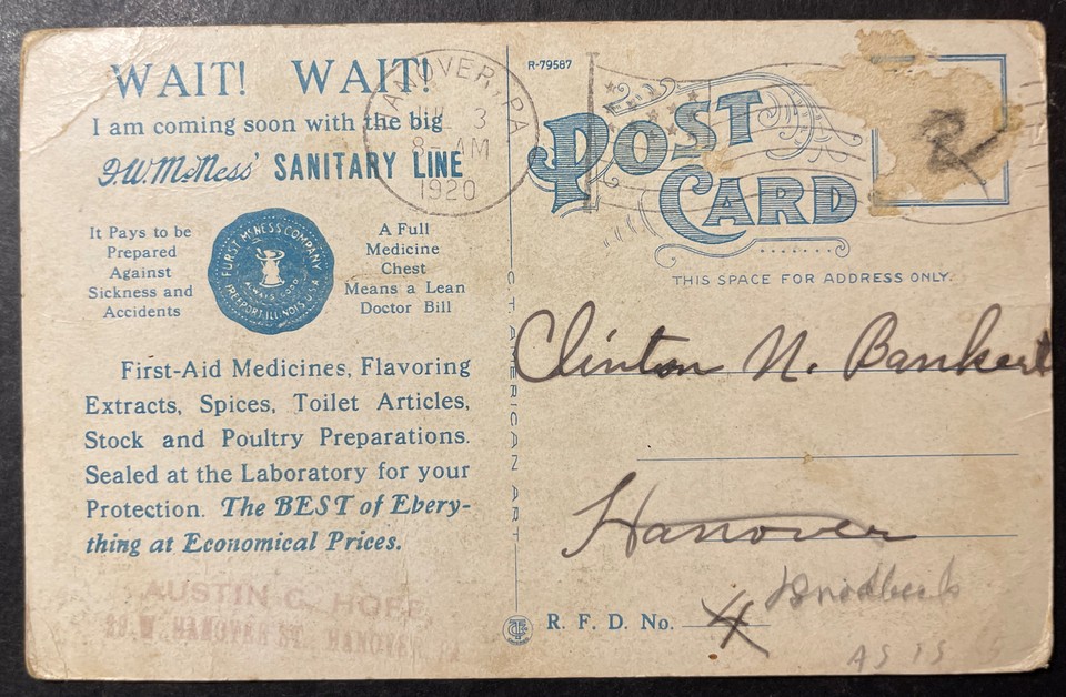 Furst-McNess Co Sunlight Laboratory Hanover Pennsylvania printed low ...