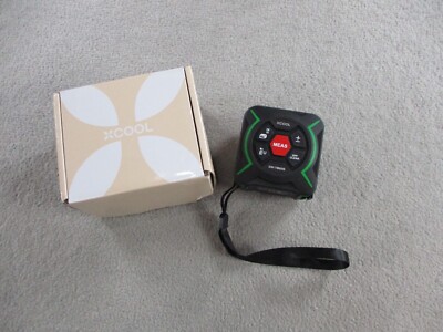 XCOOL 2 in 1 Tape Measure Digital Laser Distance Meter Square Black ...