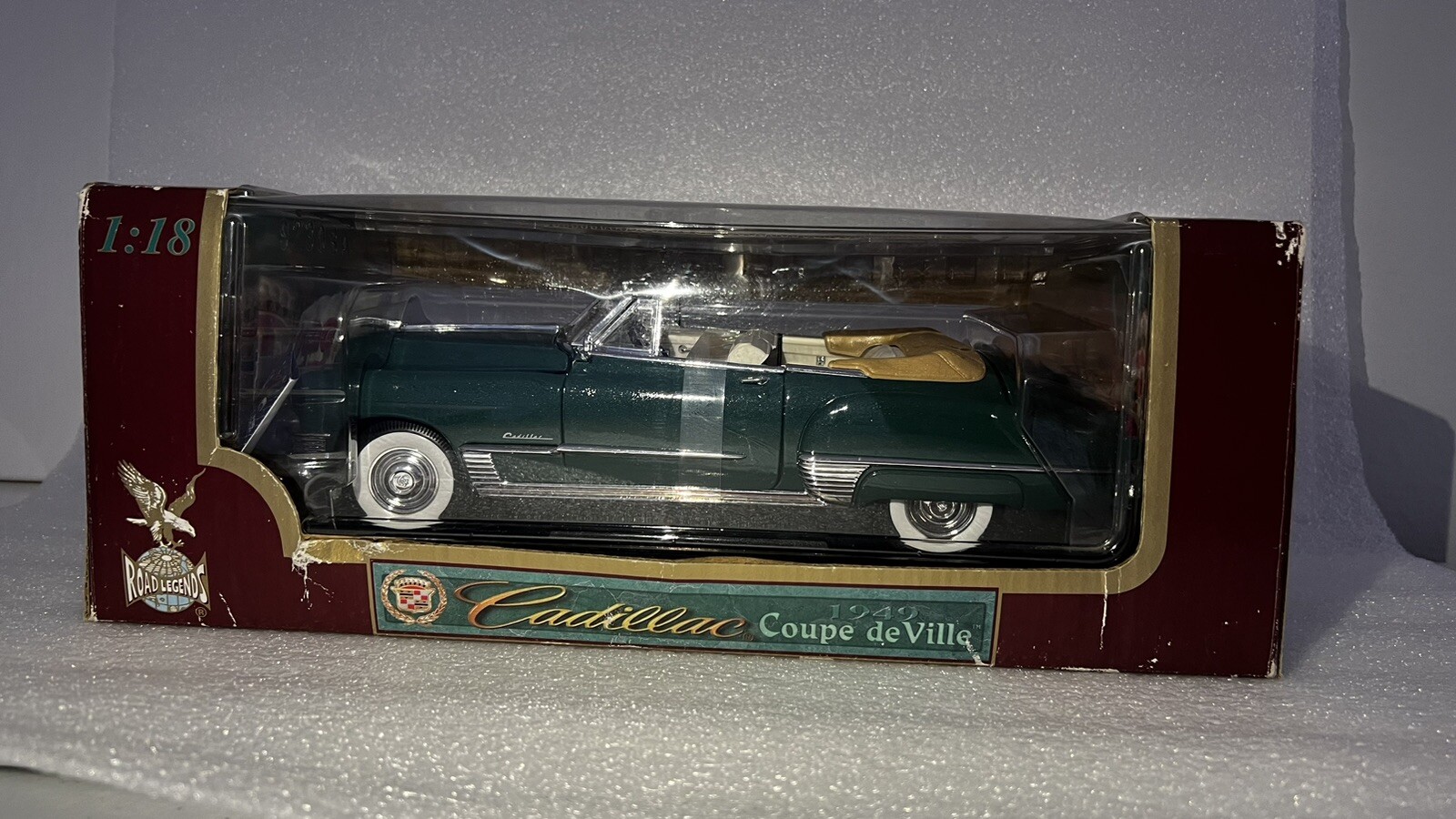 Road Legends Cadillac 1949 Coupe DeVille Convertible 1:18 Scale Die ...