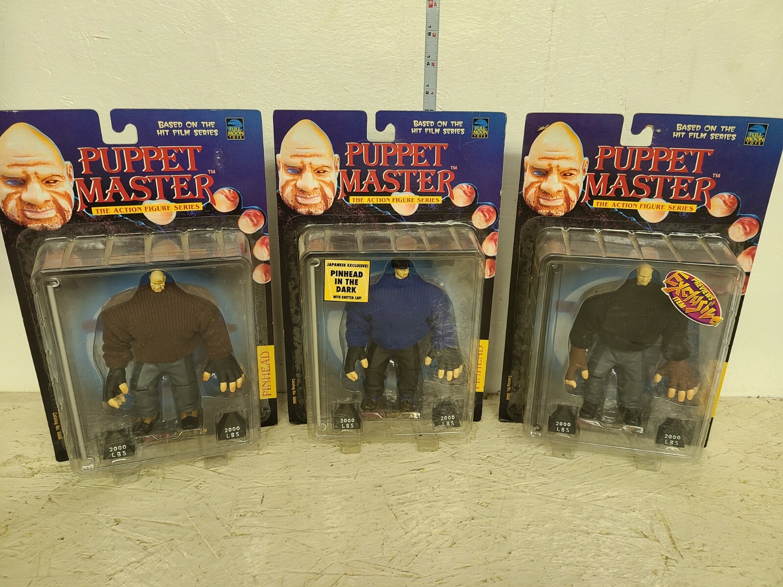 Puppet Master Pinhead Figure set Brown, In the Dark, and Exclusive ...