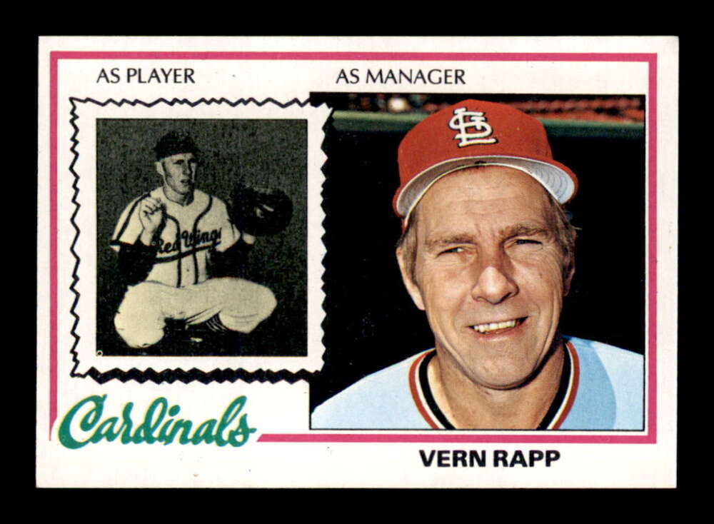 1978 Topps #324 Vern Rapp MG RC NM/NM+ X3030246 | eBay