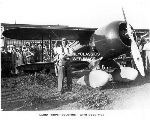 1931 PILOT JIMMY DOOLITTLE LAIRD SUPER SOLUTION AVIATION PHOTO AIRPLANE ...