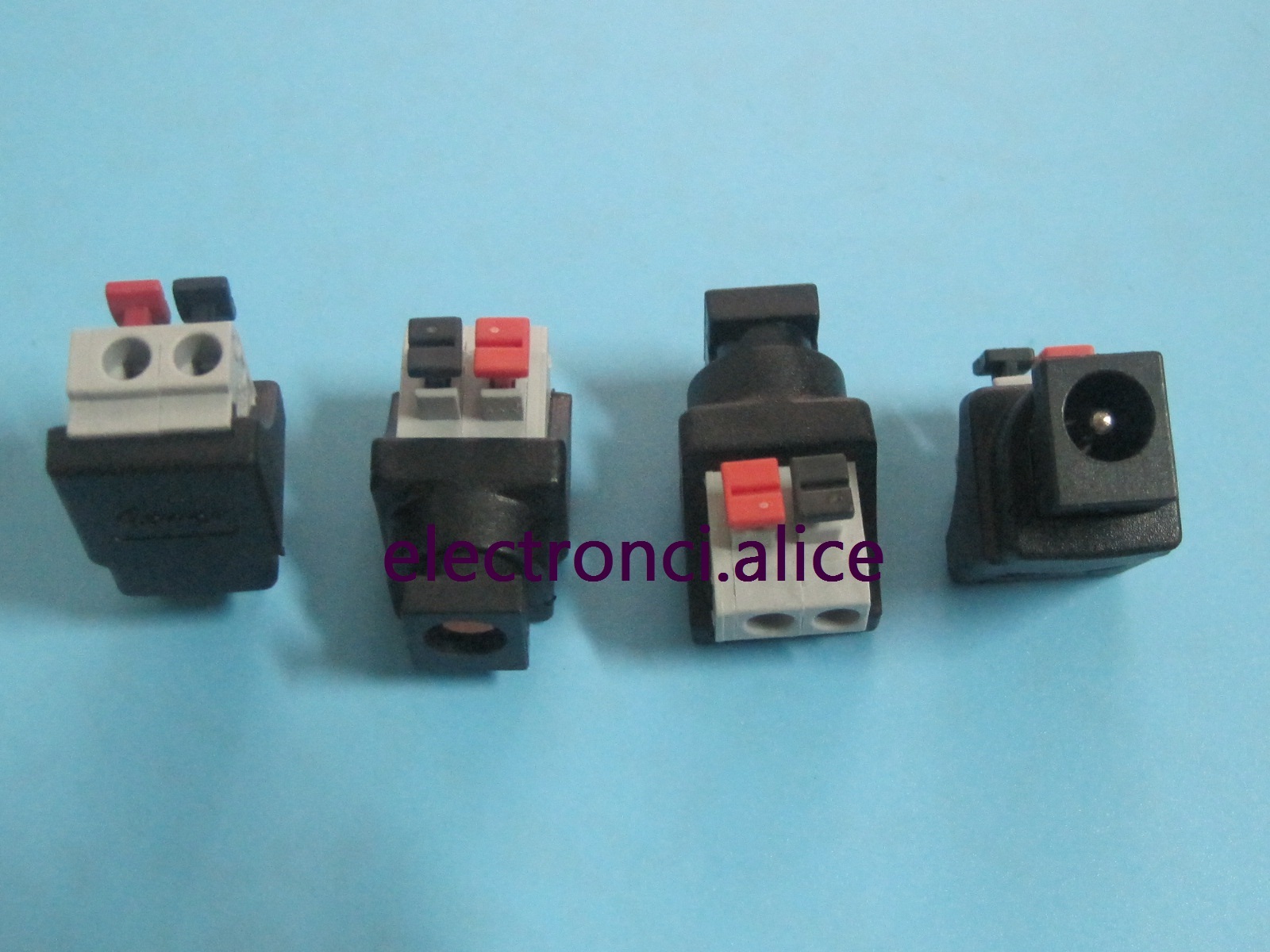 5.5 X2.1MM Male female DC low voltage power solderless connectors quick ...