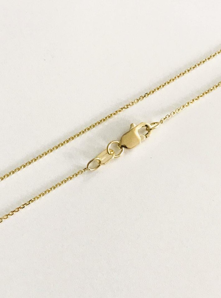 Solid 10K Yellow Gold Key Charm Pendant or 0.8mm Cable Chain Necklace ...