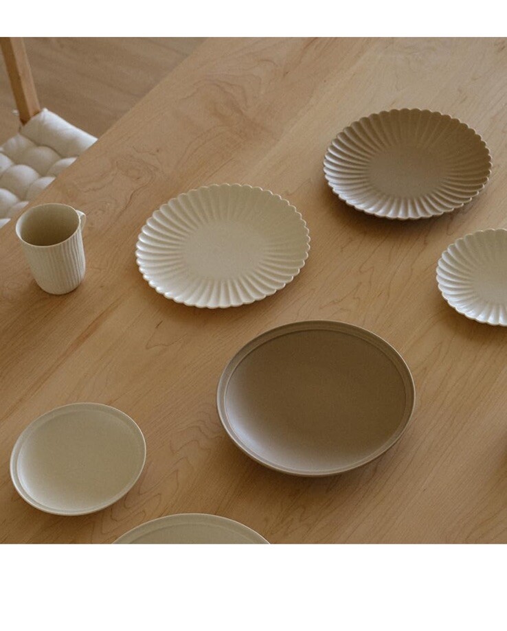 Daisy Dinner Plates Set of 6, 9-inch Round, Matte 9 Inch Crème | eBay