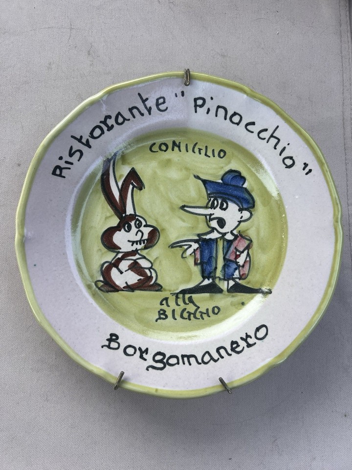 BUON RICORDO PLATE SOLIMENE VIETRI ITALIAN CERAMIC BORGOMANERO TAPULON ...