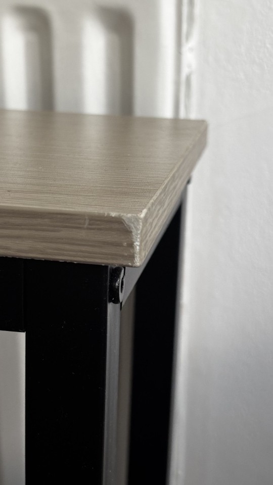 Minimalistic & Slim Light Grey Wood Console Table - 77 x 121 CM | eBay UK