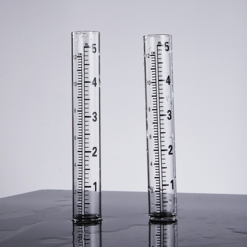 OUNONA 2PCS Water Gauge for Rain Rain Gauge Precision 12cm Test Tube ...