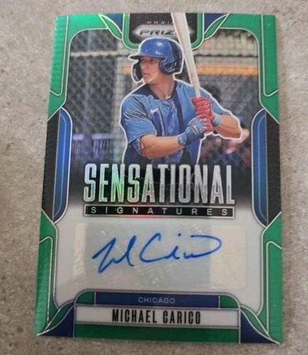 Michael Carico 2025 Panini Prizm Sensational Signatures AUTO Green ...