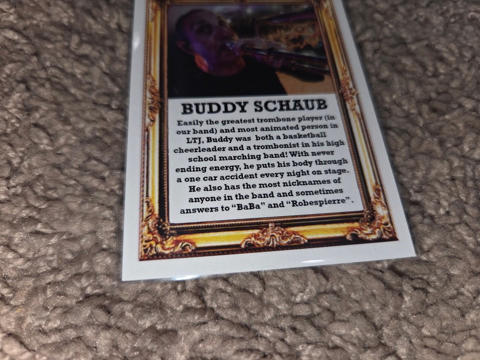 015: Less Than Jake Trading Card #40 "Nutty Buddy Schaub" Parallel | eBay