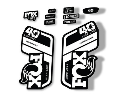 FOX 40 Step Cast SC 2021 Performance Fork Decals Suspension Sticker ...
